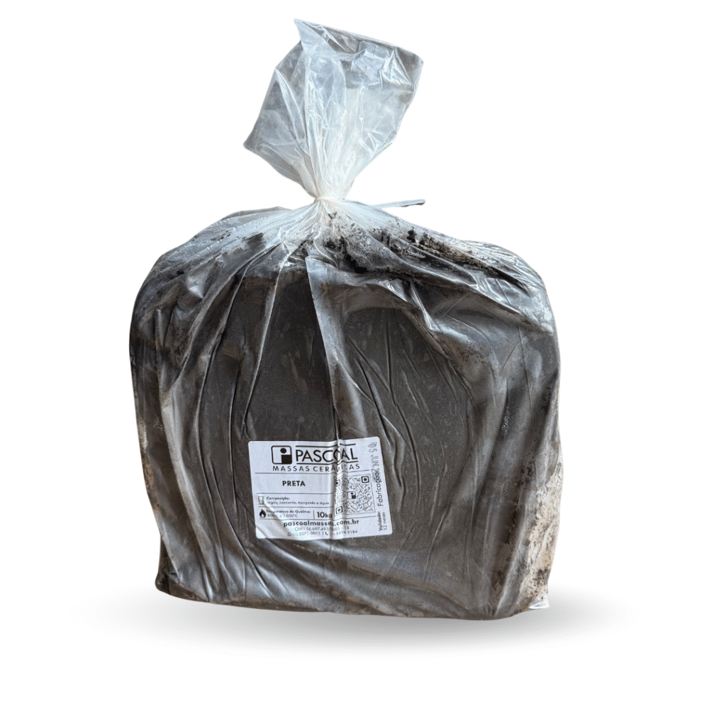 Argila Preta Baixa 10 kg Pascoal – Arte Brasil Cerâmica