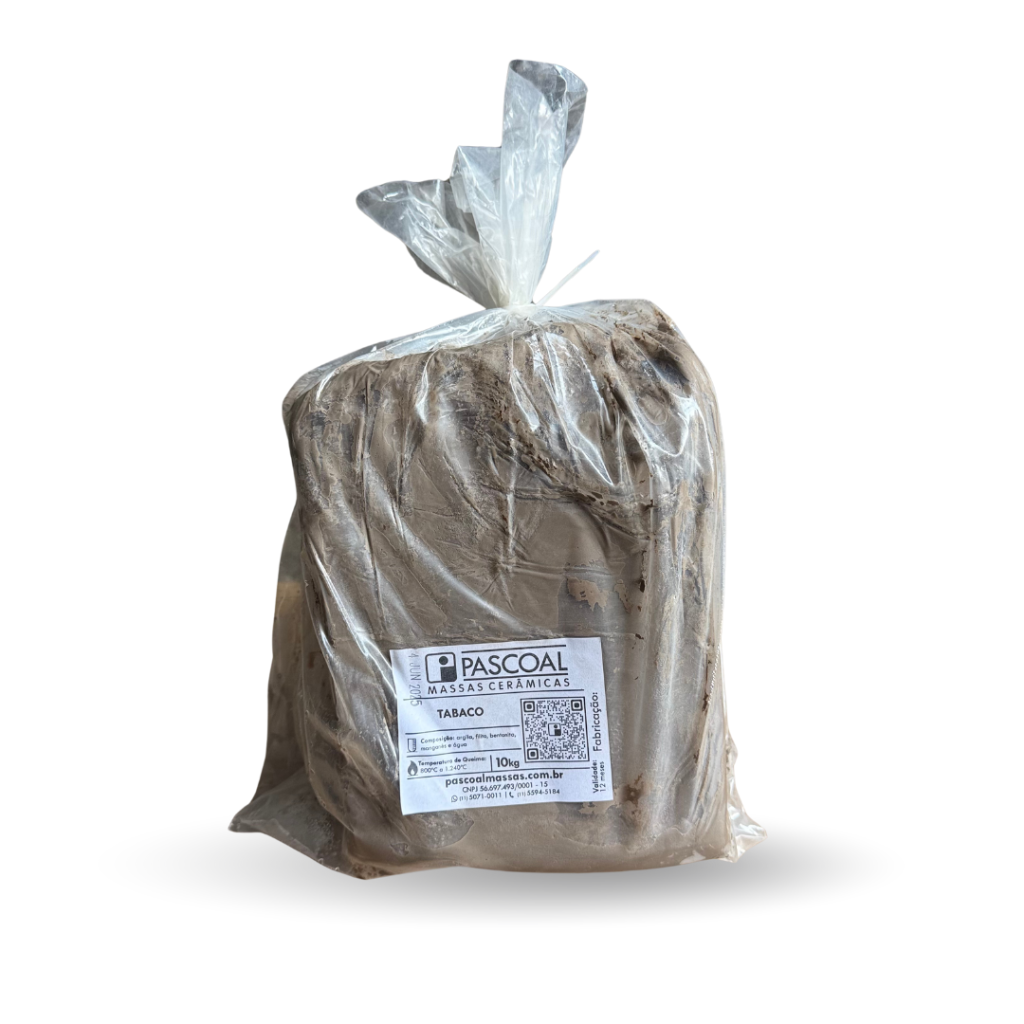 Argila Tabaco 10 kg Pascoal – Arte Brasil Cerâmica
